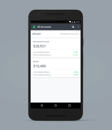 Wealthfront Android App now available