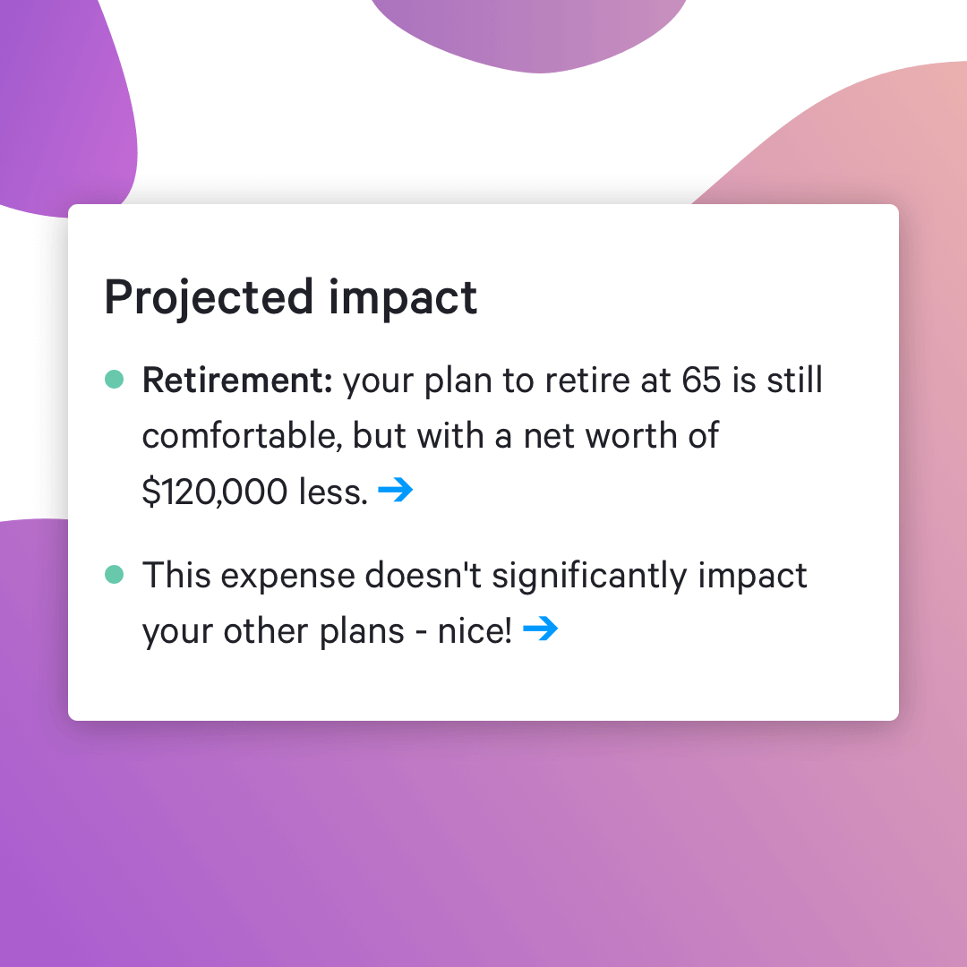 Plan for One-Time Future Expenses | Wealthfront